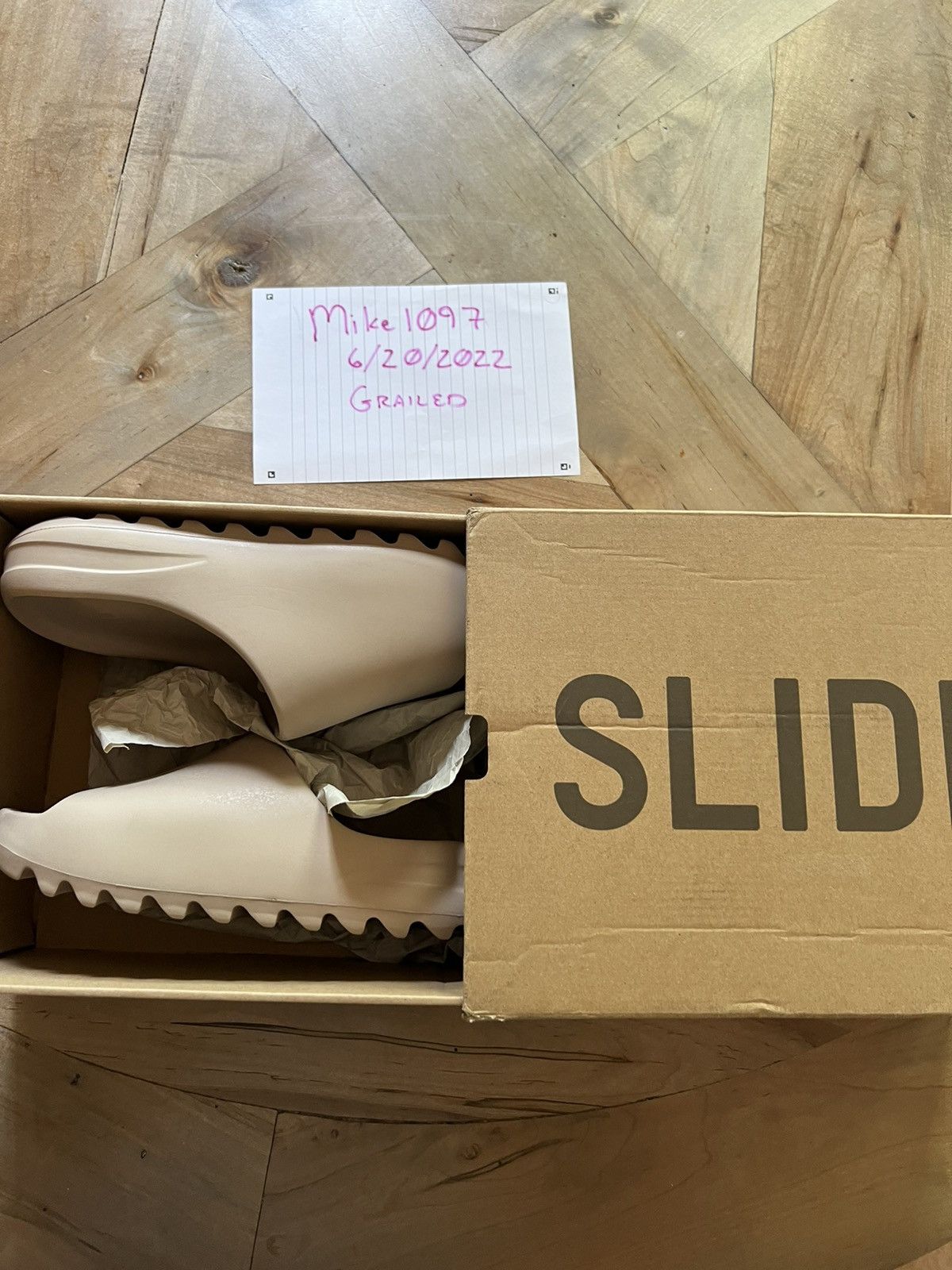 Adidas × Kanye West Yeezy Slide (1st Release) - Pure - Size 11 | Grailed