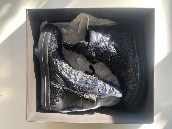 Rick Owens Rick Owens SS15 “FAUN” Black Python Geobasket | Grailed
