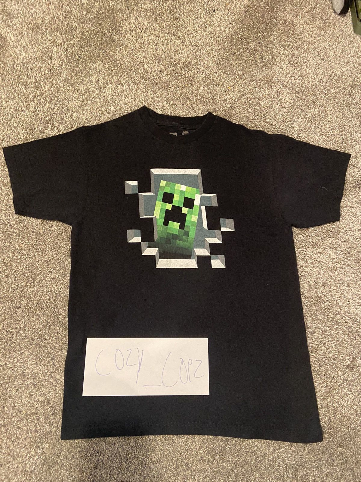 Vintage Minecraft Creeper Pop out shirt Size Medium Mojang official ...