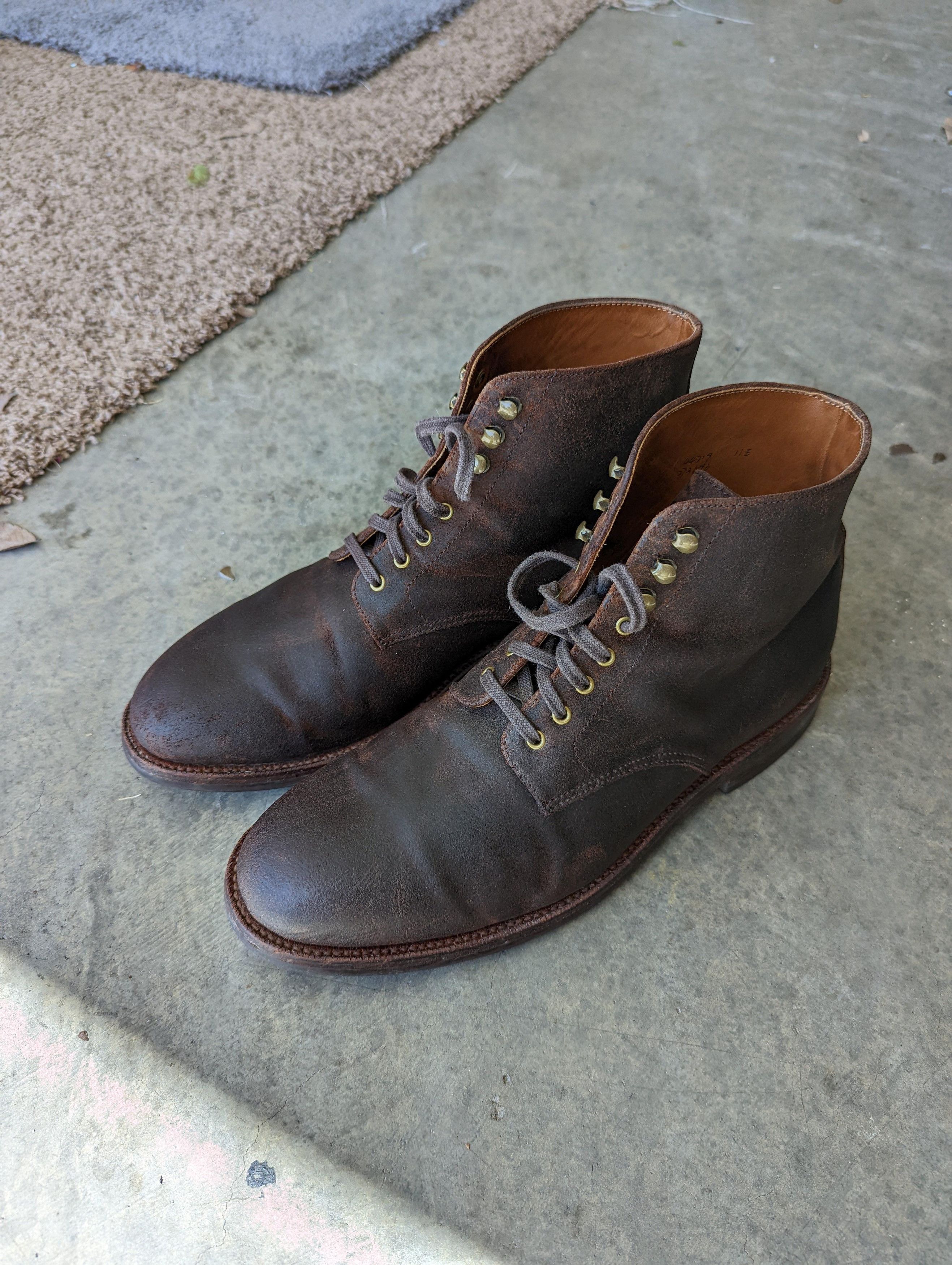 Grant Stone Edward Boot Waxed Tobacco 11E | Grailed