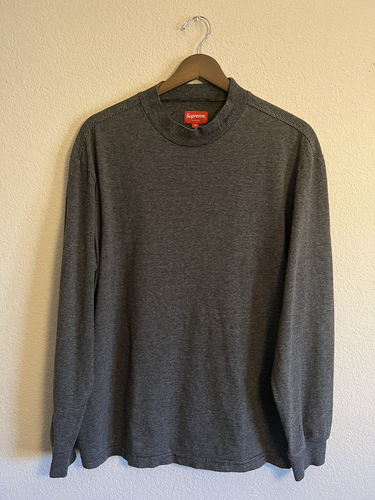 Supreme Supreme Neck Logo LS Mocneck | Grailed