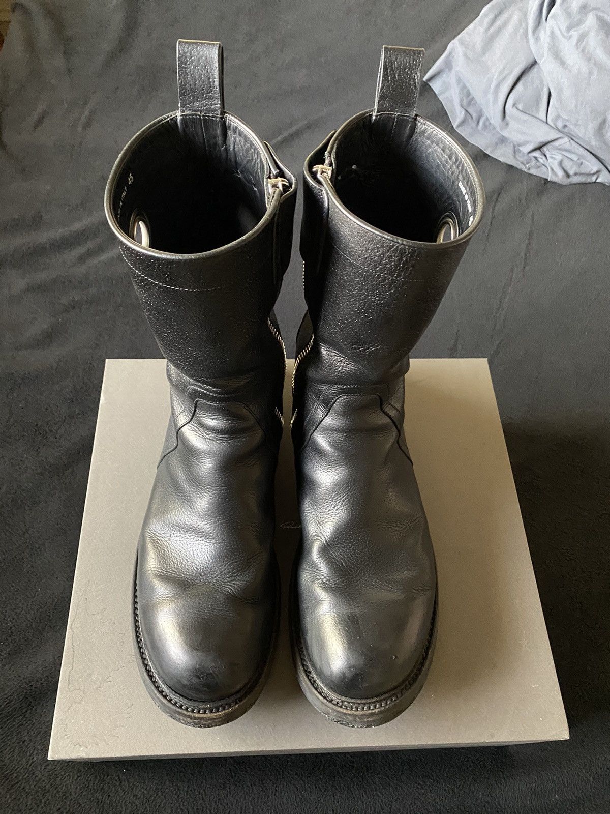 Rick Owens Creeper boots with glory hope | Grailed