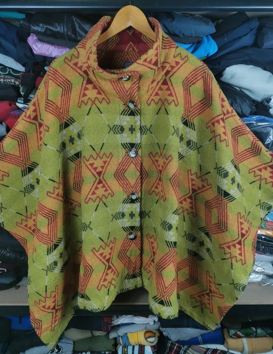 Vintage Vintage Pendleton Wool Navajo Reversible Cape Pancho | Grailed
