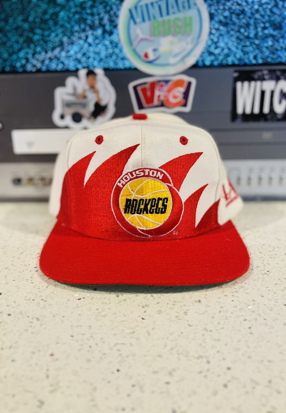 Logo Athletic × Vintage Rockets Sharktooth Hat Cowboys Script Collision ...