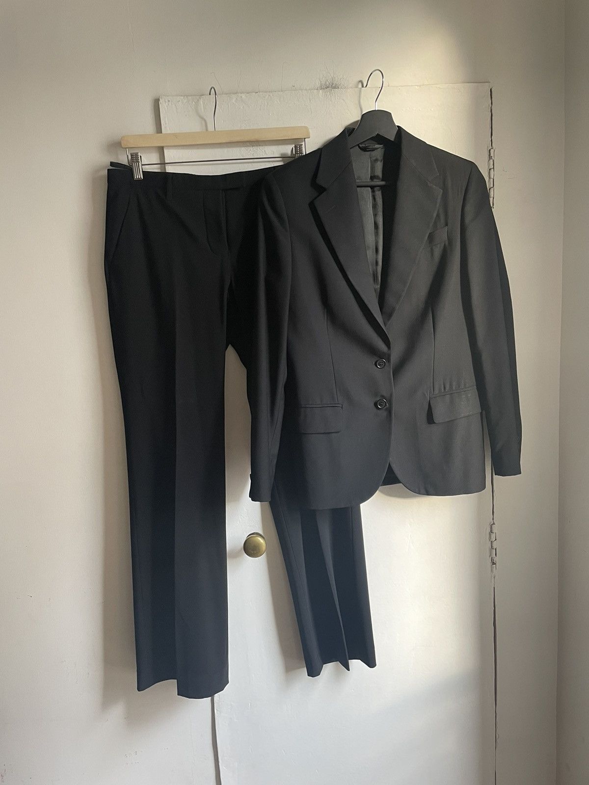 Helmut Lang 2003 Helmut Lang Wool Black Suit | Grailed