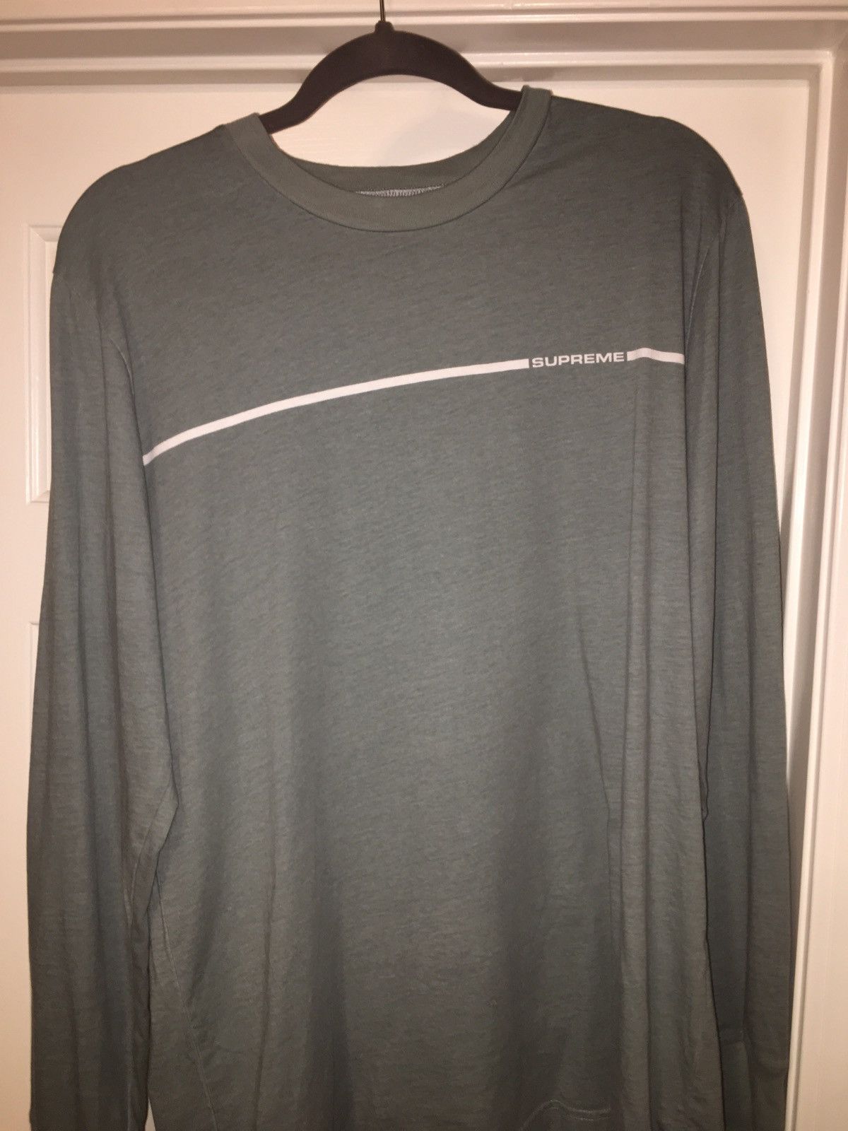Supreme Long Sleeve Single Line Supreme | Grailed