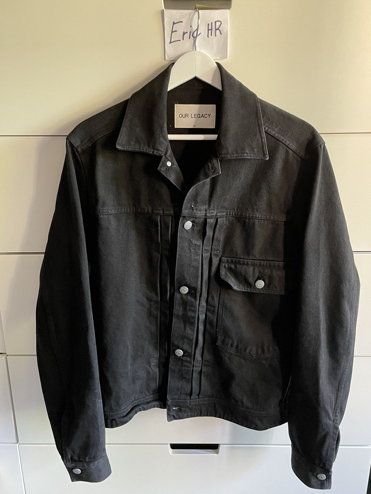 Our Legacy Our legacy black denim jacket | Grailed