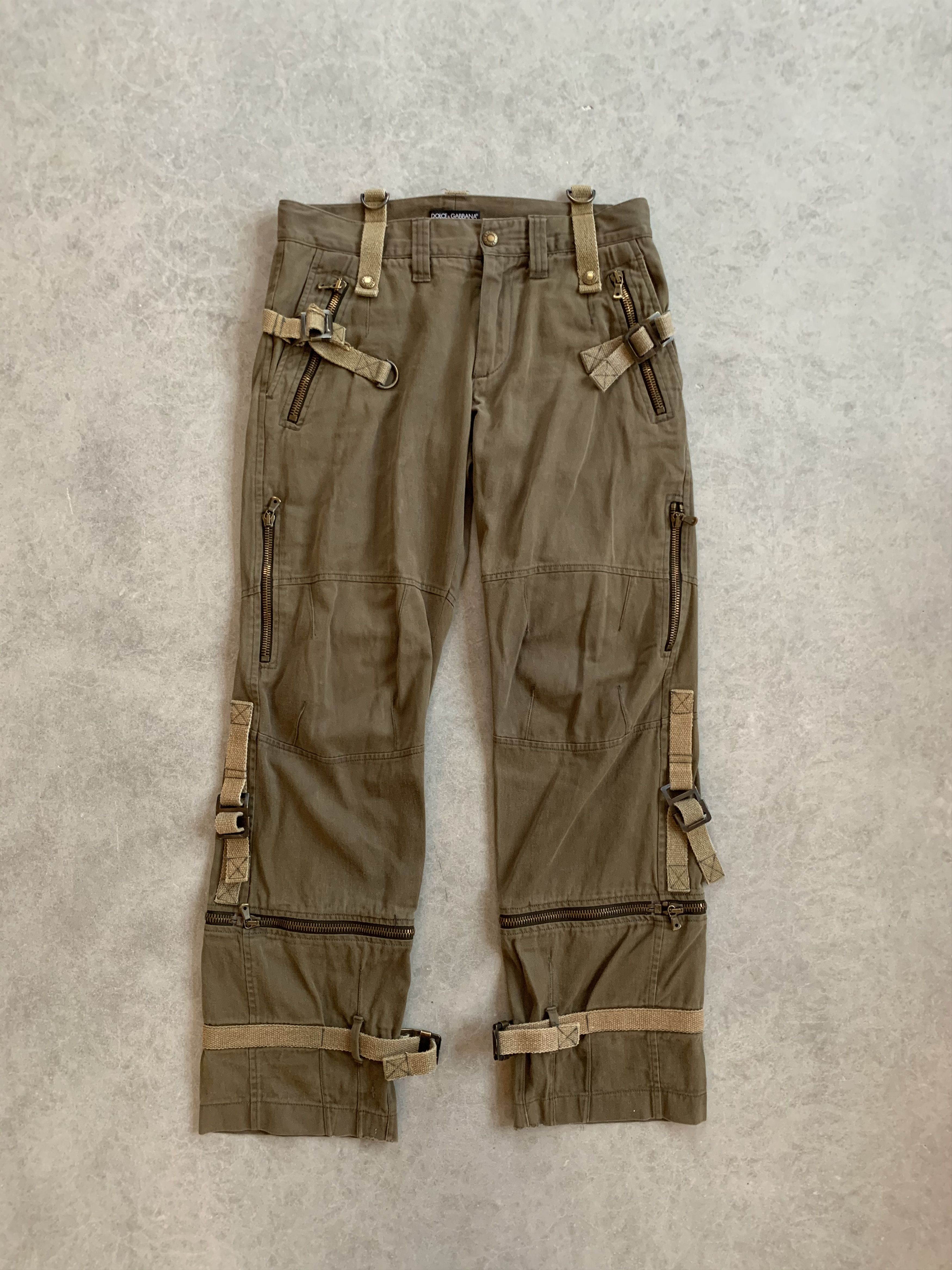 Dolce & Gabbana × Vintage 2003 Runway Dolce & Gabbana Parachute Bondage Cargo Pants | Grailed