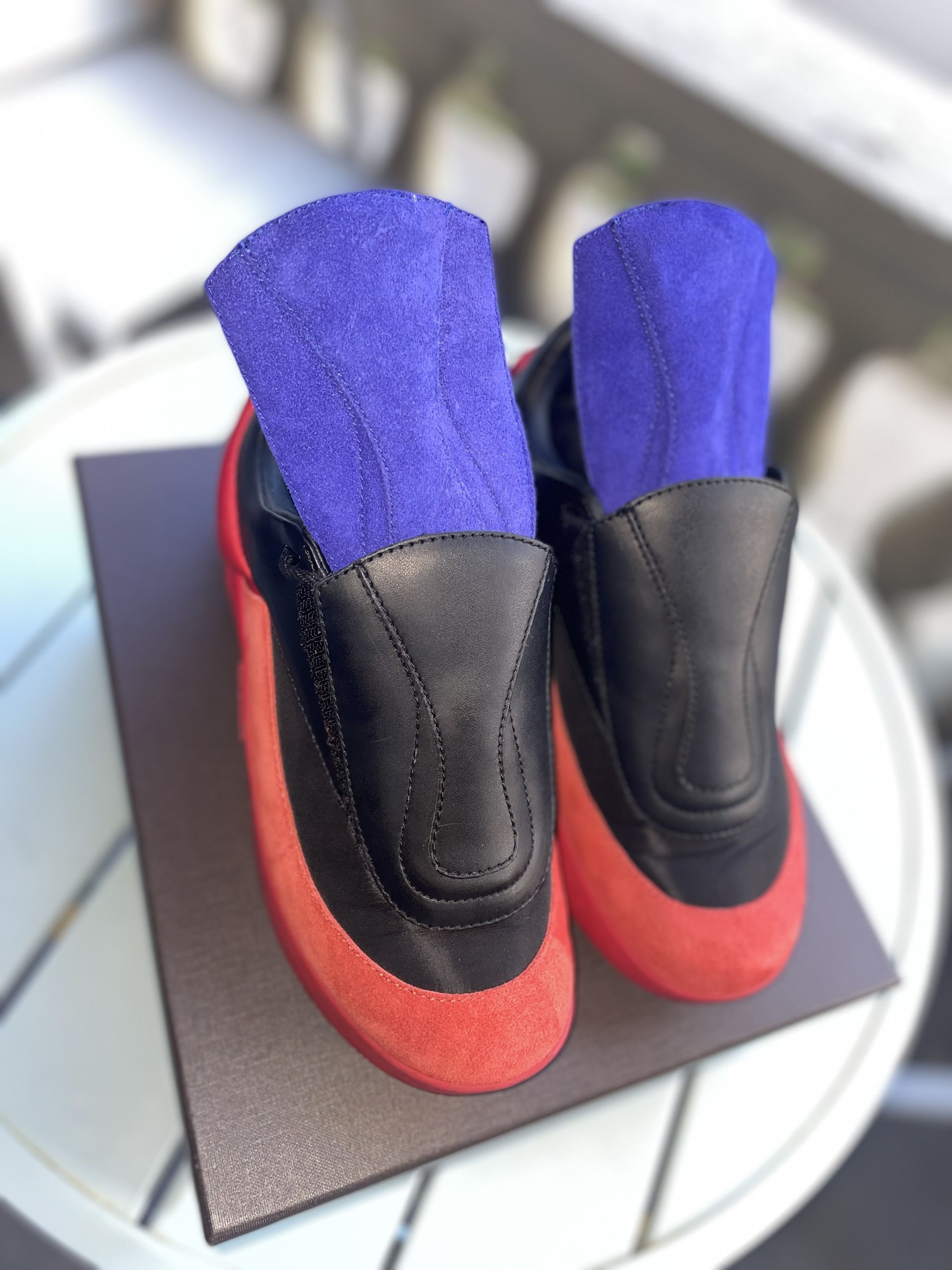 Raf Simons Raf simons Runners antei black red | Grailed