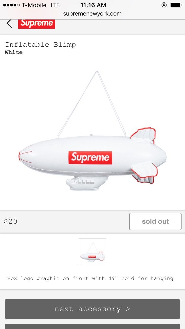 Supreme Inflatable Blimp | Grailed