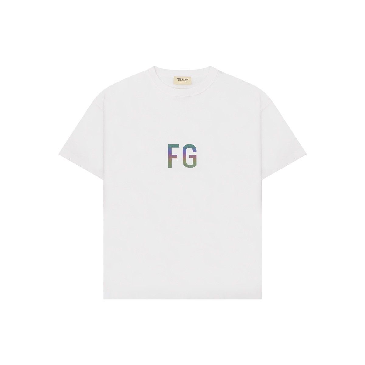 Fear of God Fear Of God 6th Collection 3M Reflective FG Logo Tee | Grailed