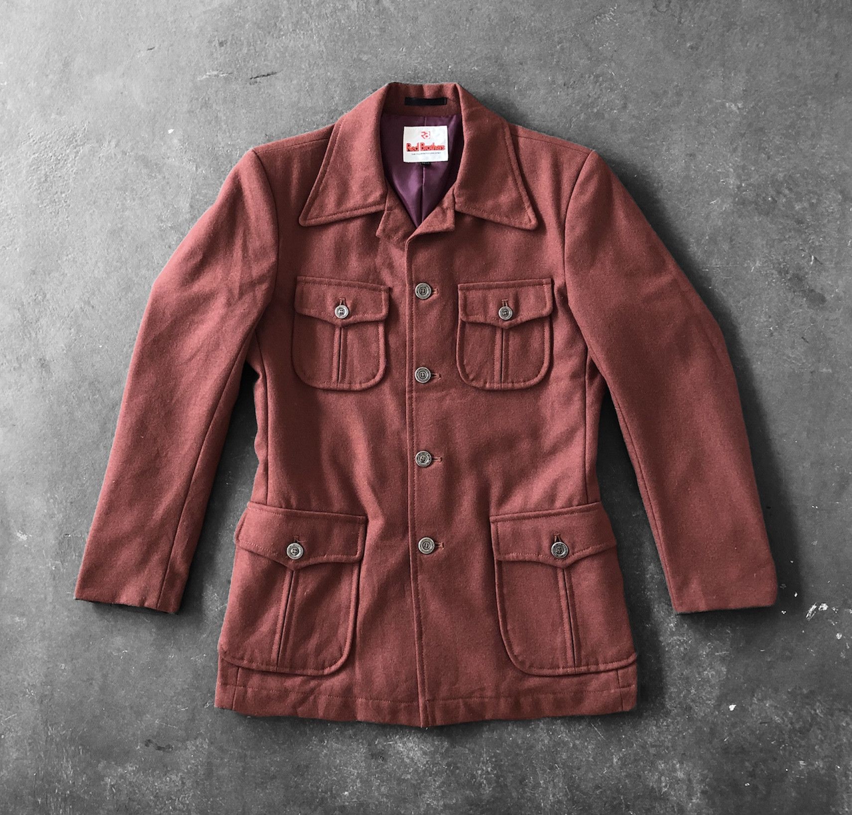 Japanese Brand × Vintage RARE🔥VINTAGE 80’S RED BROTHERS WOOL JACKET ...