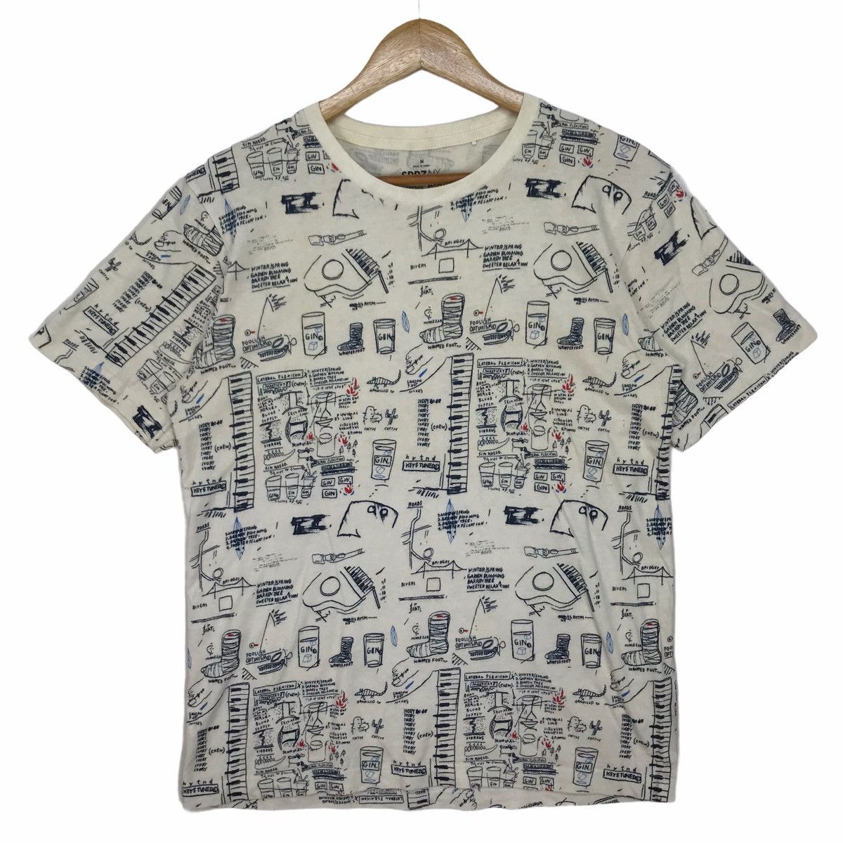 Jean Michel Basquiat Vtg JEAN MICHEL BASQUIAT MoMa Pop Art Tee Shirt ...