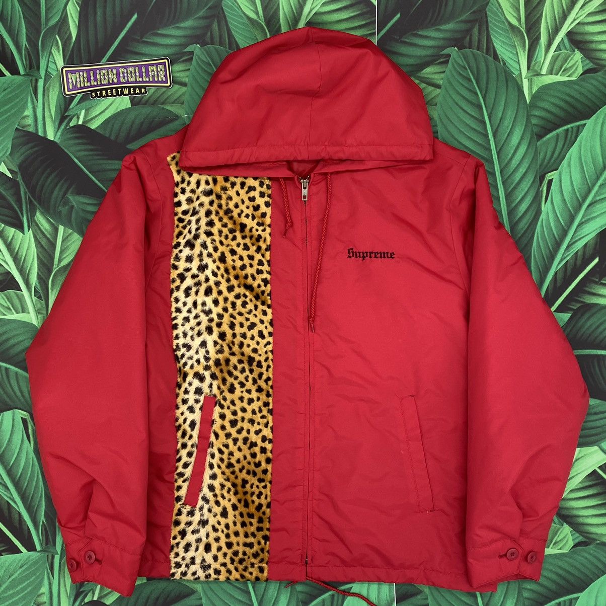 Supreme Cheetah hooded station jacket | Grailed