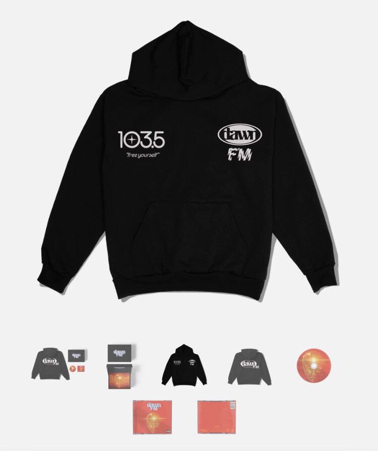 The Weeknd The Weeknd Dawn FM Free Yourself Black Hoodie Box Set XL ...