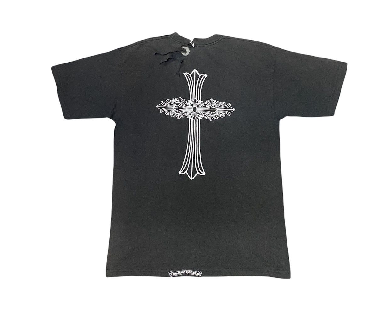 Chrome Hearts Chrome Heart Distressed Cross Pocket Tee | Grailed