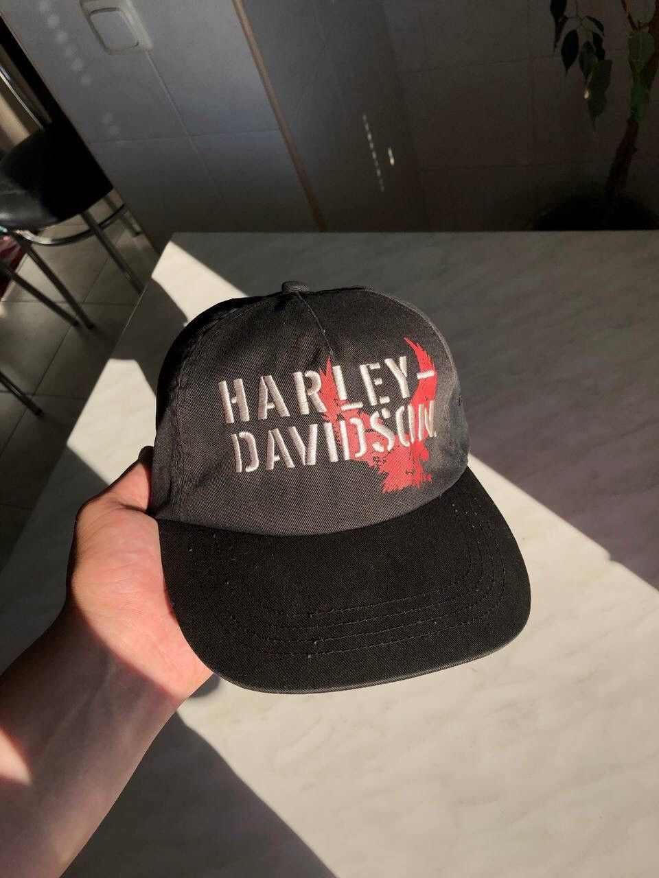 Harley Davidson × Vintage Harley Davidson Moro Racing Black Cap Hat ...