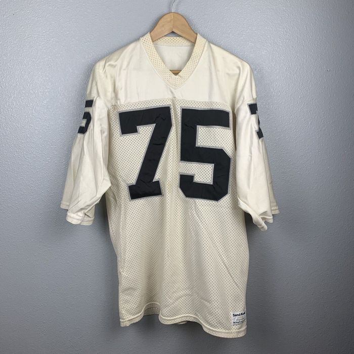 Vintage Vintage 80s Oakland Raiders Howie Long Sand Knit Medalist Jersey Size Large | Grailed