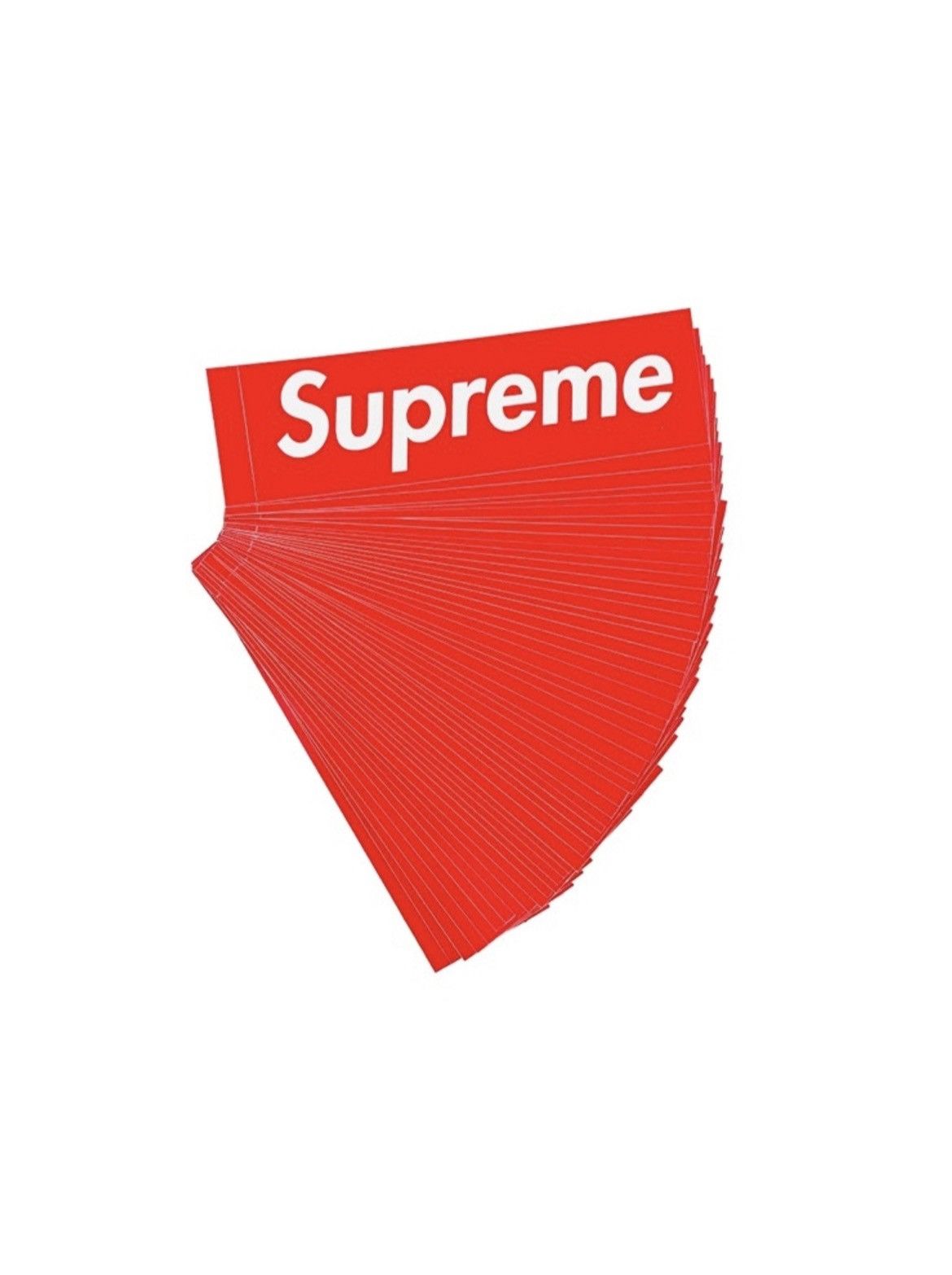 Supreme Red Supreme Box Logo Sticker Lot of x100 | Grailed