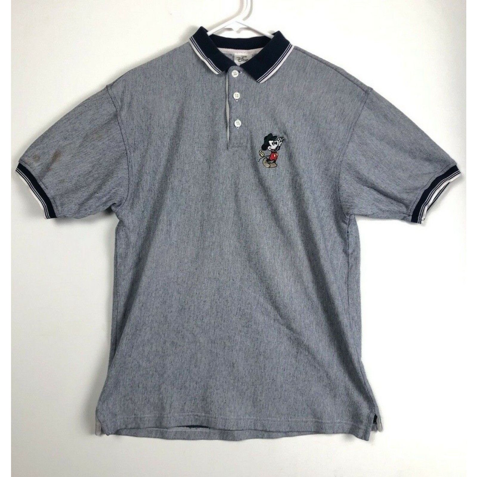 Disney The Disney Store Mickey Mouse Golf Print Vintage Polo Mens Shirt ...