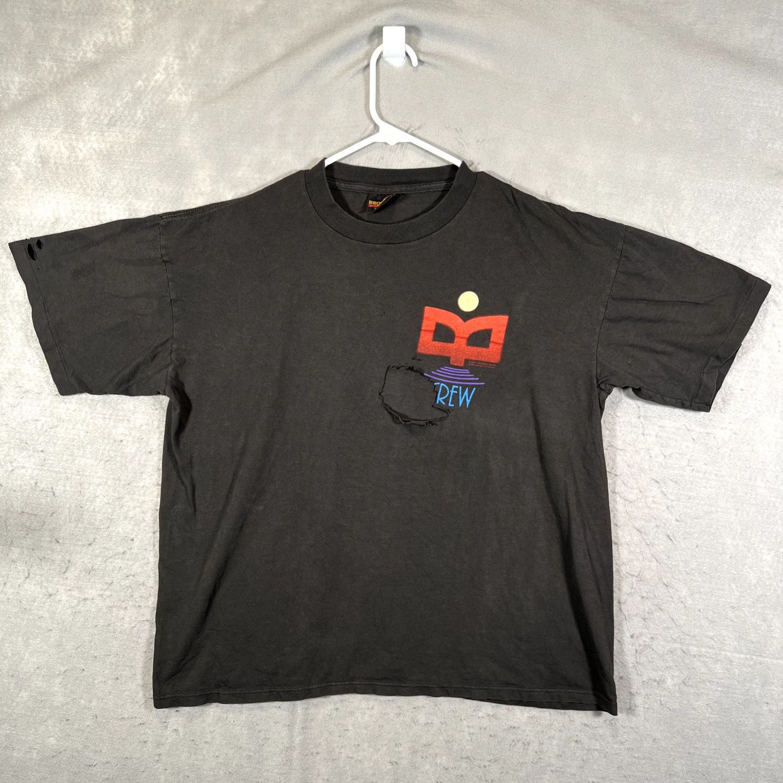 Brockum A1 Rare! Vintage 90s The Moody Blue CREW T-Shirt Mens XL Black ...