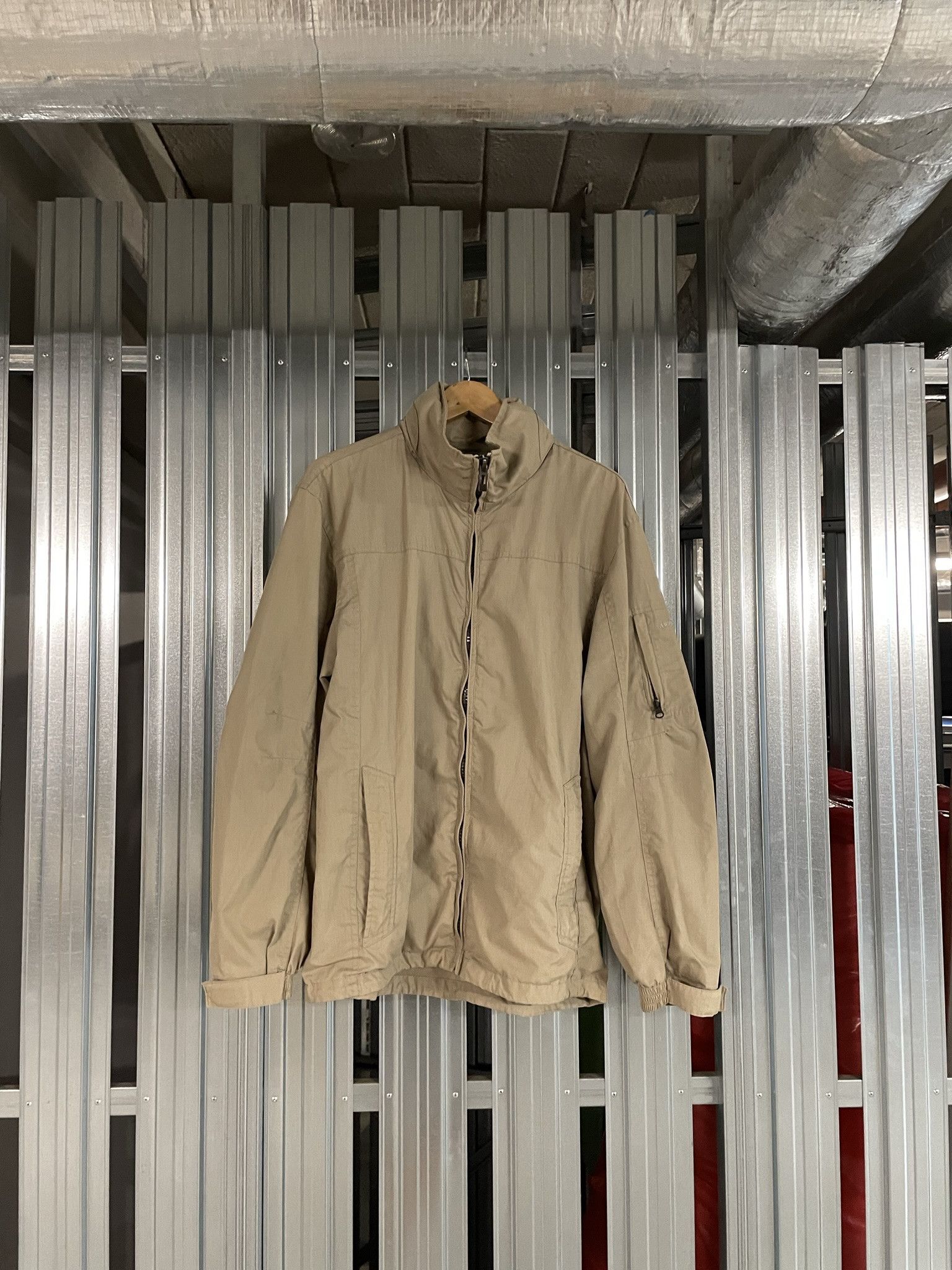 Vintage Vintage beige windbreaker light jacket retro 90s vibe | Grailed