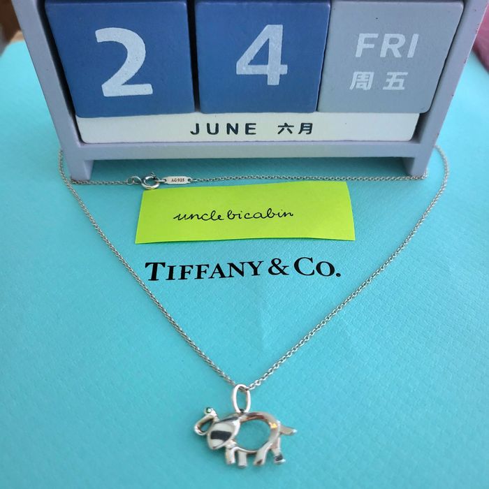 Tiffany & Co. RARE Tiffany & Co Tsavorite Save The Wild Elephant ...