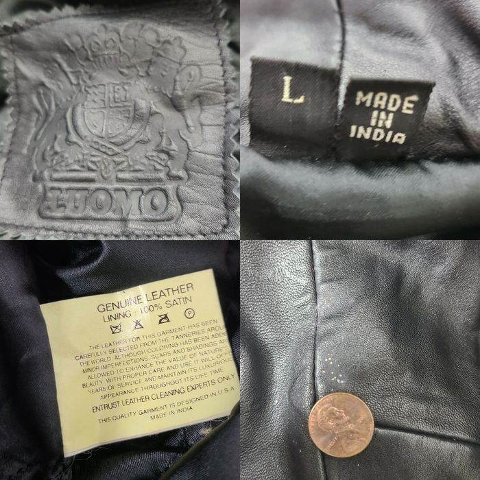 Vintage Luomo Leather Jacket Mens Size Large Black. | Grailed Vintage Luomo Leather Jacket Mens Size Large Black. | Grailed