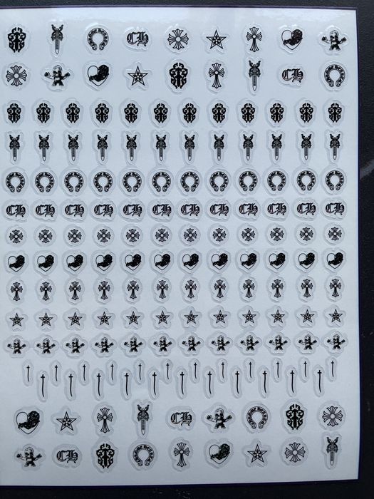 Chrome Hearts Chrome Hearts sticker sheet | Grailed