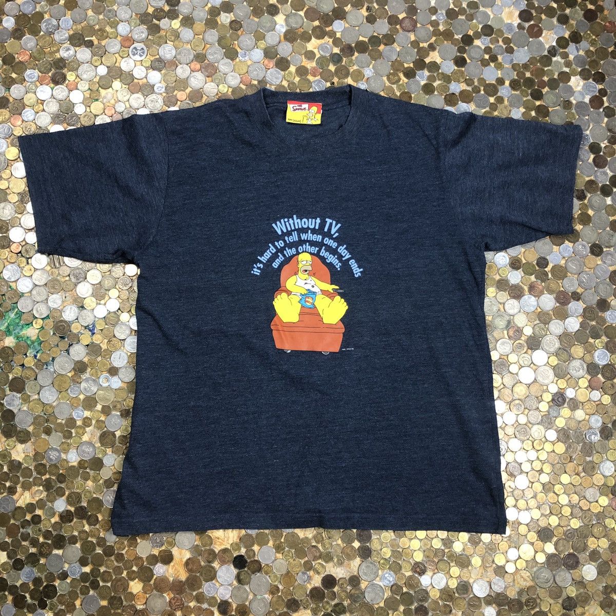 Vintage The Simpsons Vintage dark grey t-shirt | Grailed