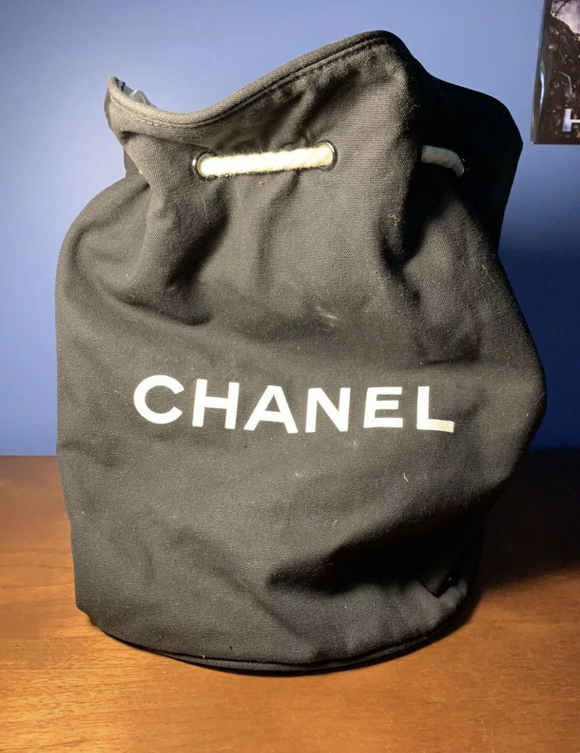 Chanel Vintage Chanel Logos Drawstring Shoulder Bag | Grailed