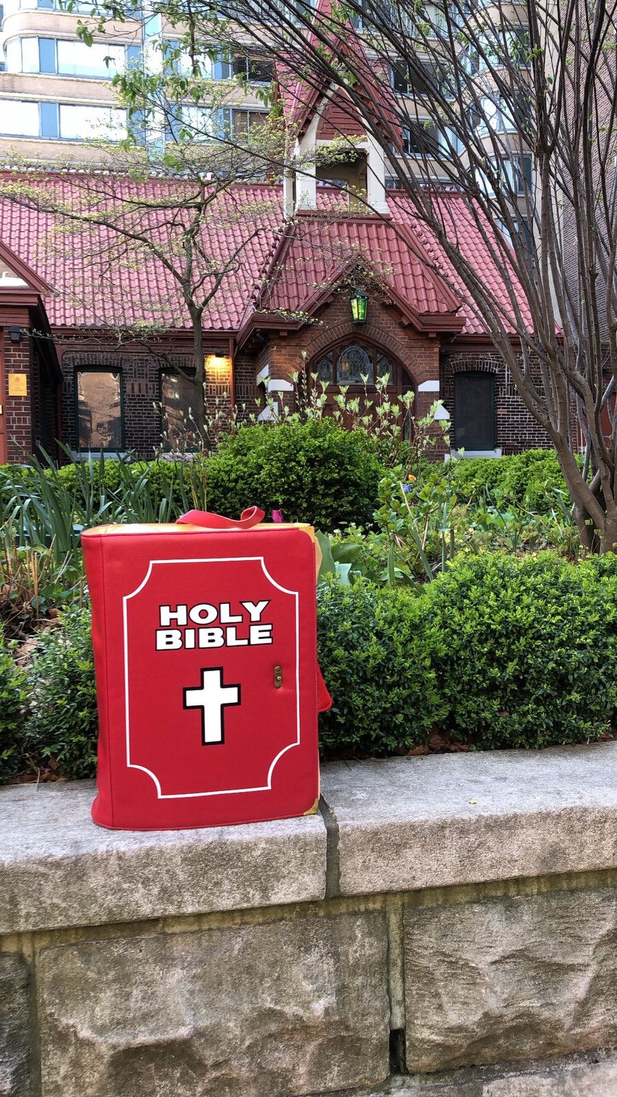 Streetwear Grimy Kids Holy Bible Backpack | Grailed