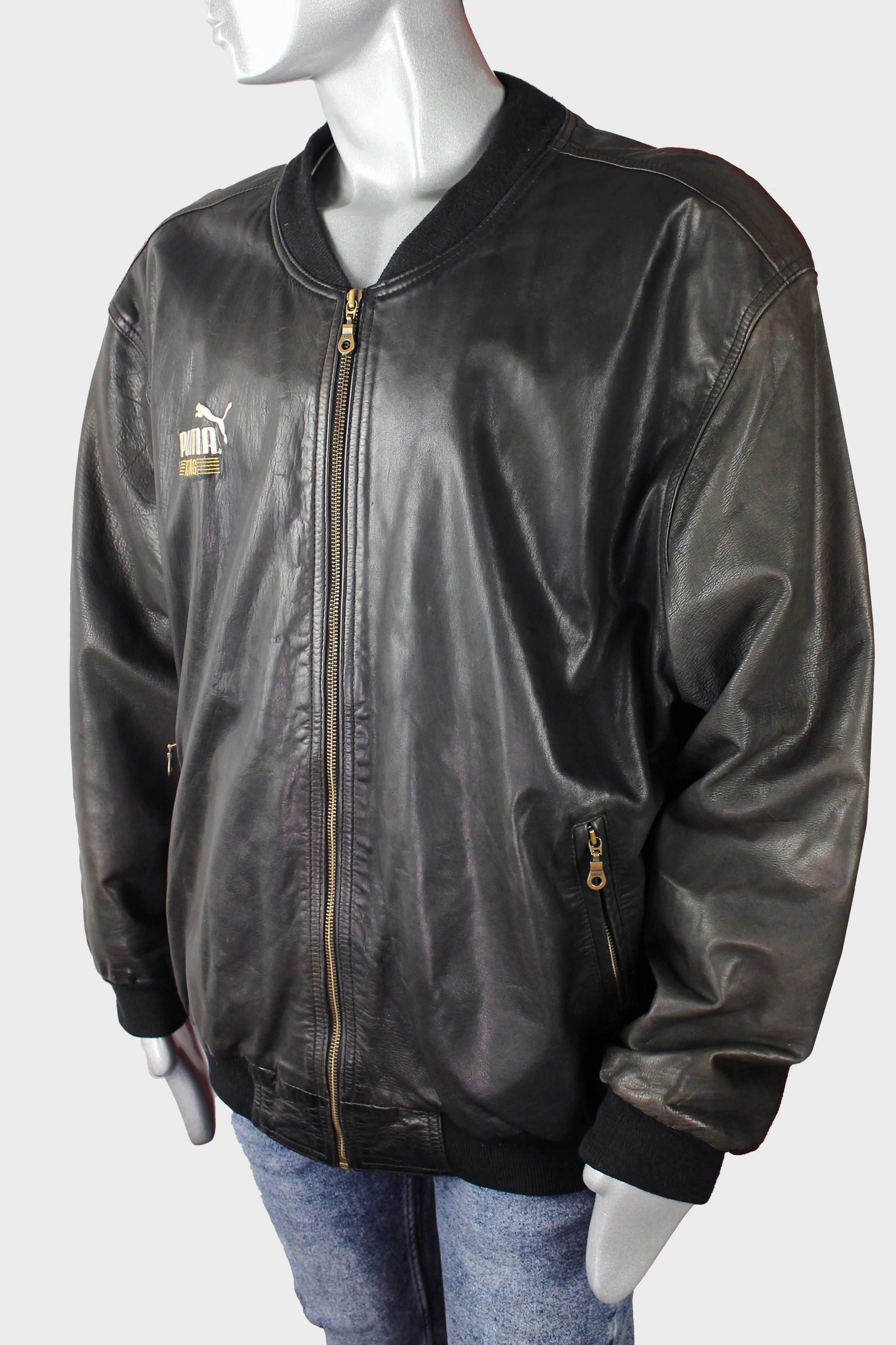 Vintage Puma king vintage leather jacket, Varsity Jacket 80-s | Grailed