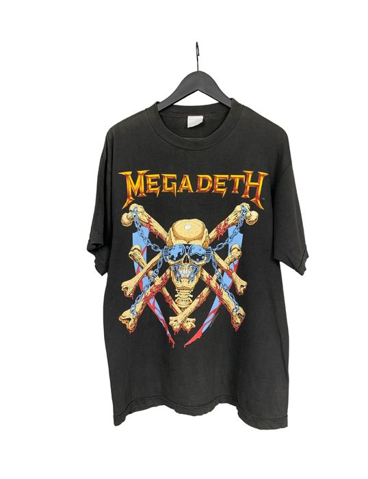 Vintage Megadeth 1991 Vic Rattlehead Vintage T-Shirt | Grailed