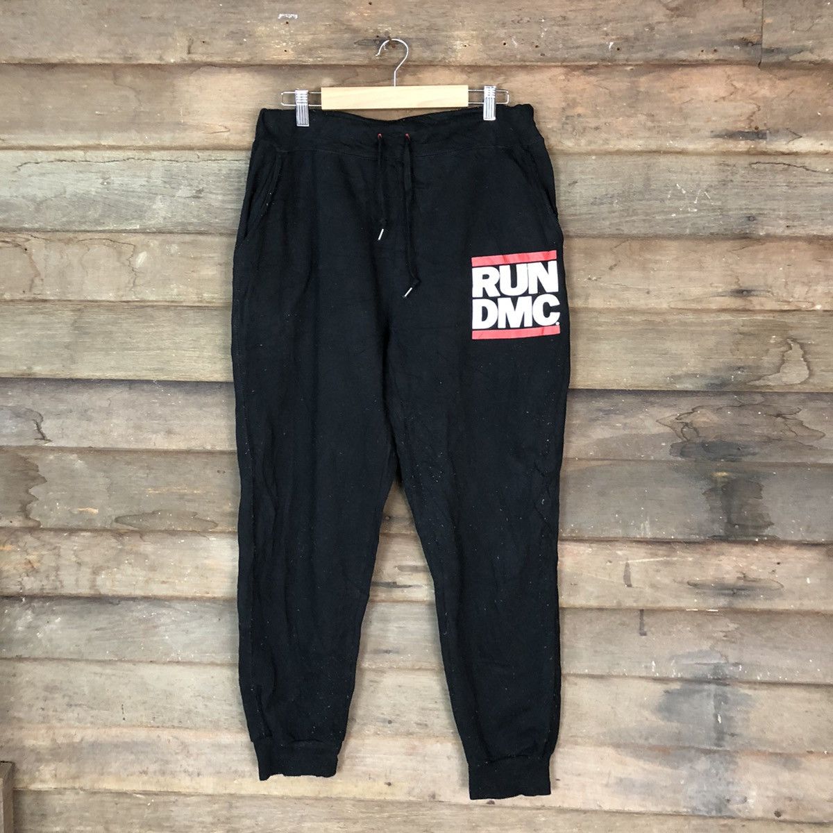 RUN DMC RUN DMC Black Joggers Pants #H446 | Grailed