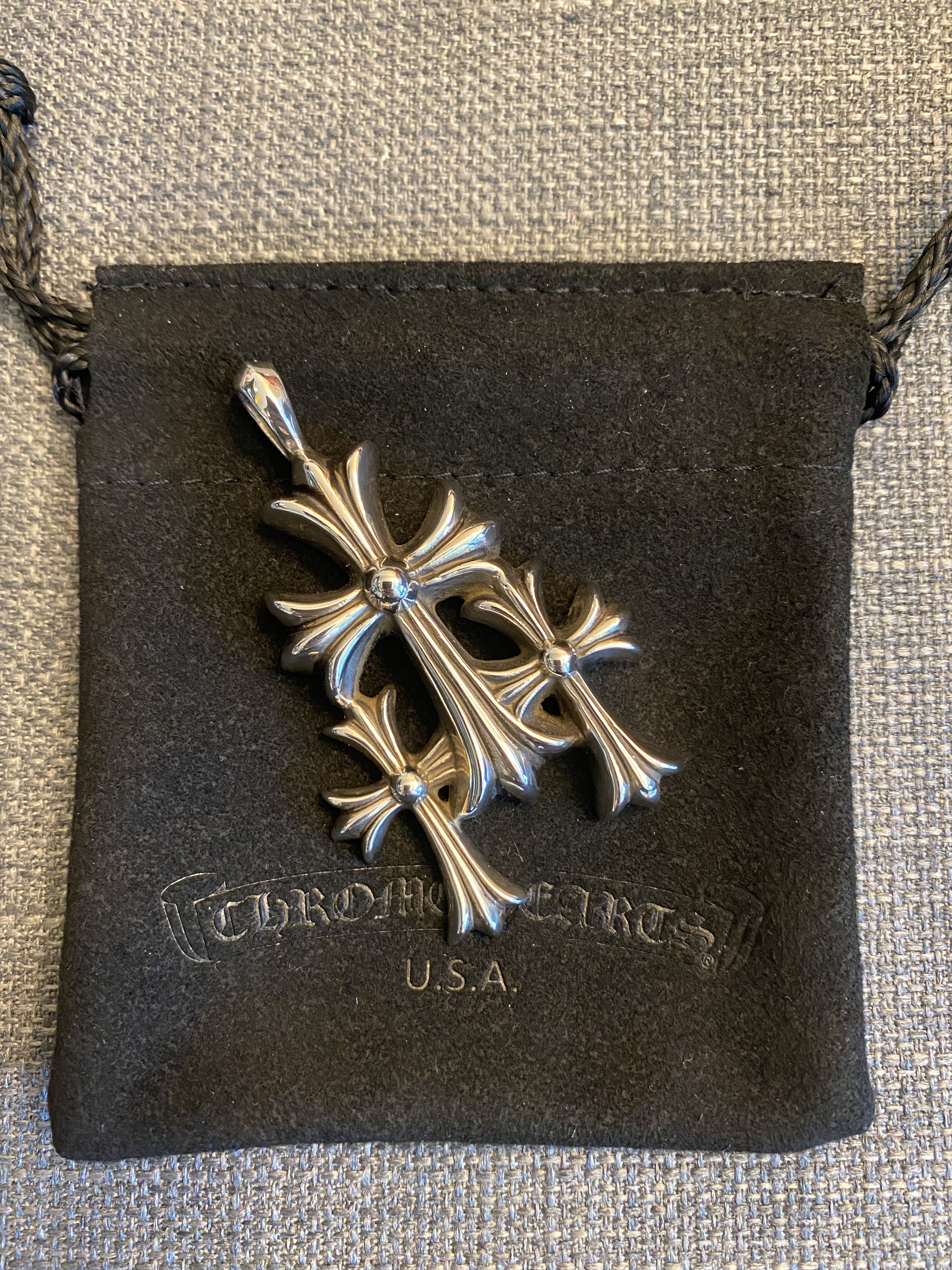 Chrome Hearts Chrome Hearts Triple Cross Pendant | Grailed