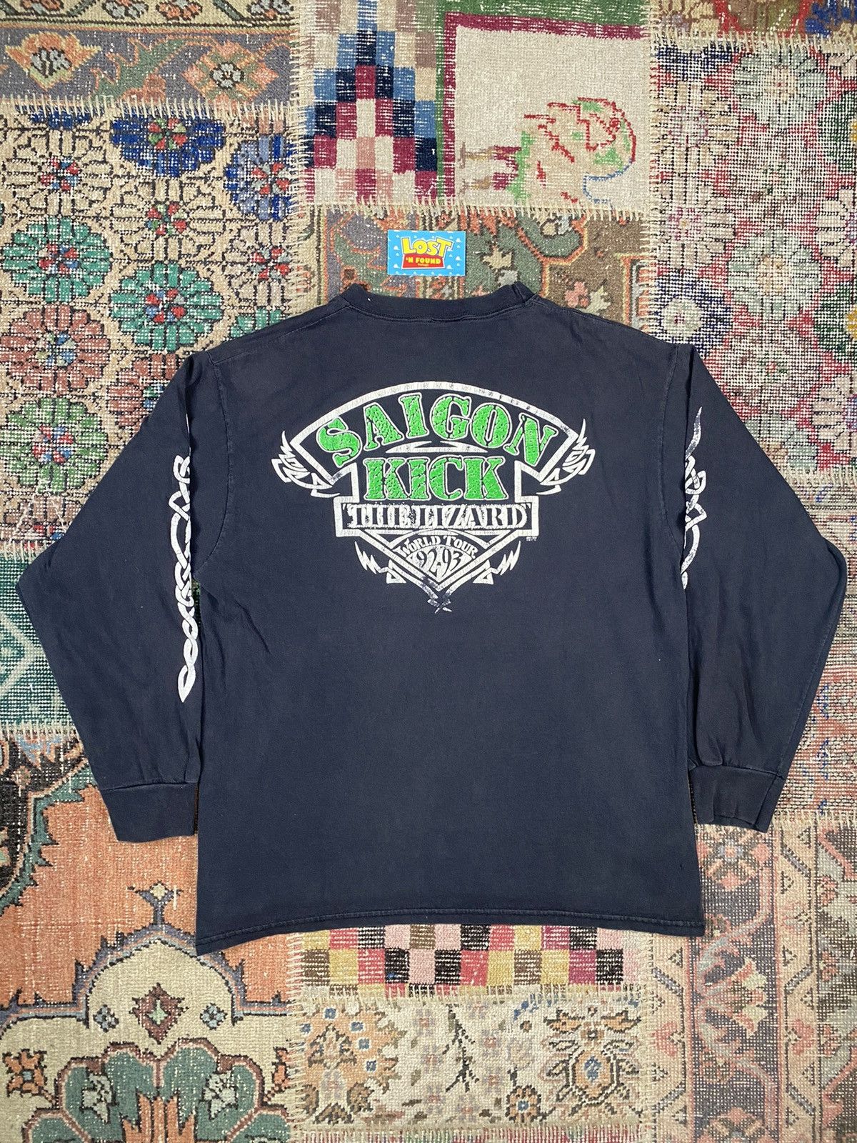 Vintage 1993 Vintage Saigon Kick The Lizard Heavy Metal Long Sleeve ...