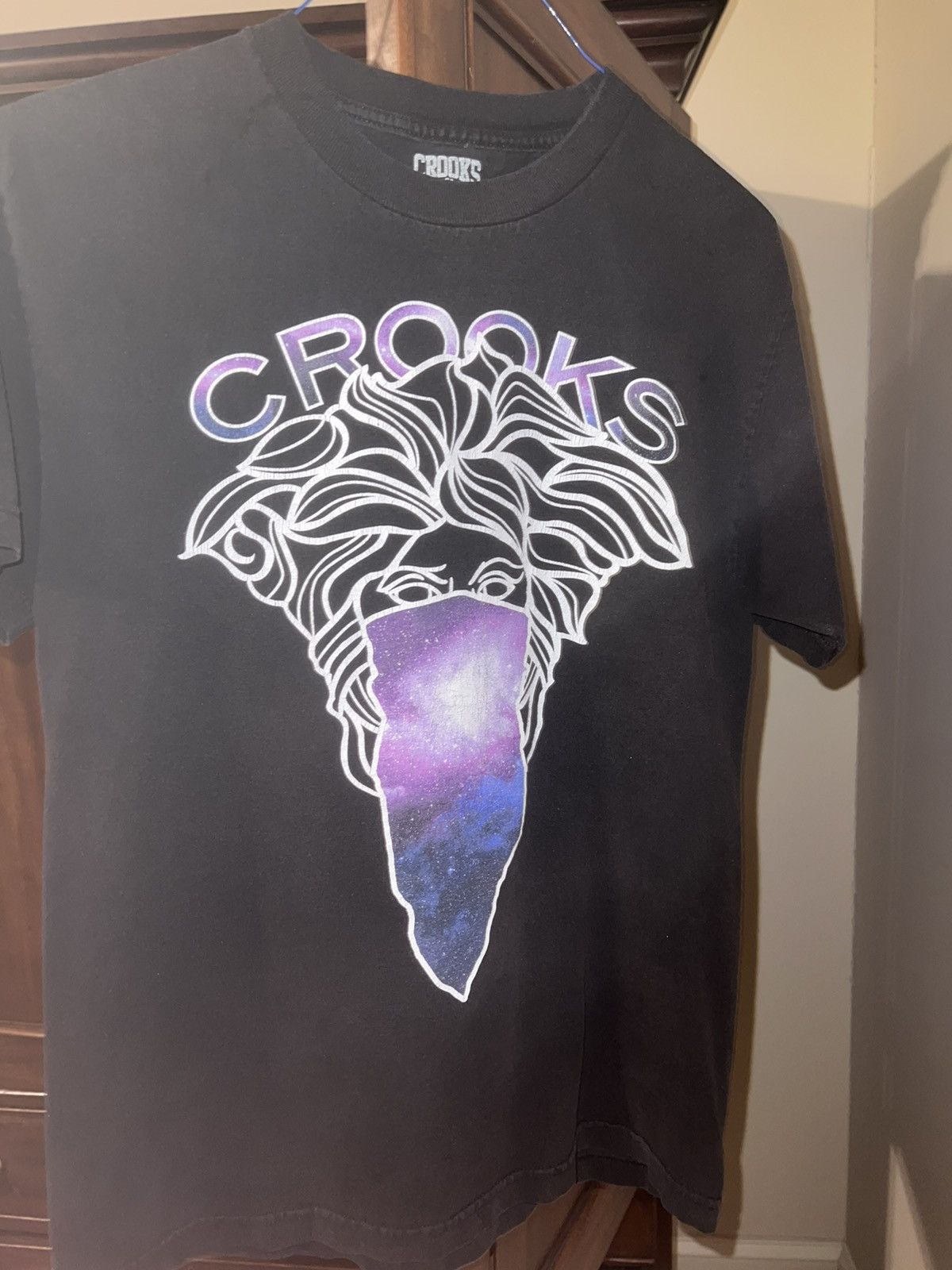Crooks & Castles Crooks & Castles Galaxy Bandana Medusa Head T Shirt ...
