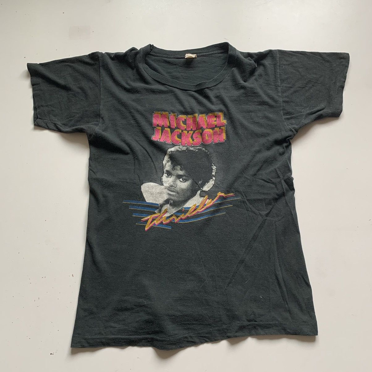 Vintage Vintage 1983 Michael Jackson Thriller t shirt single stitch ...