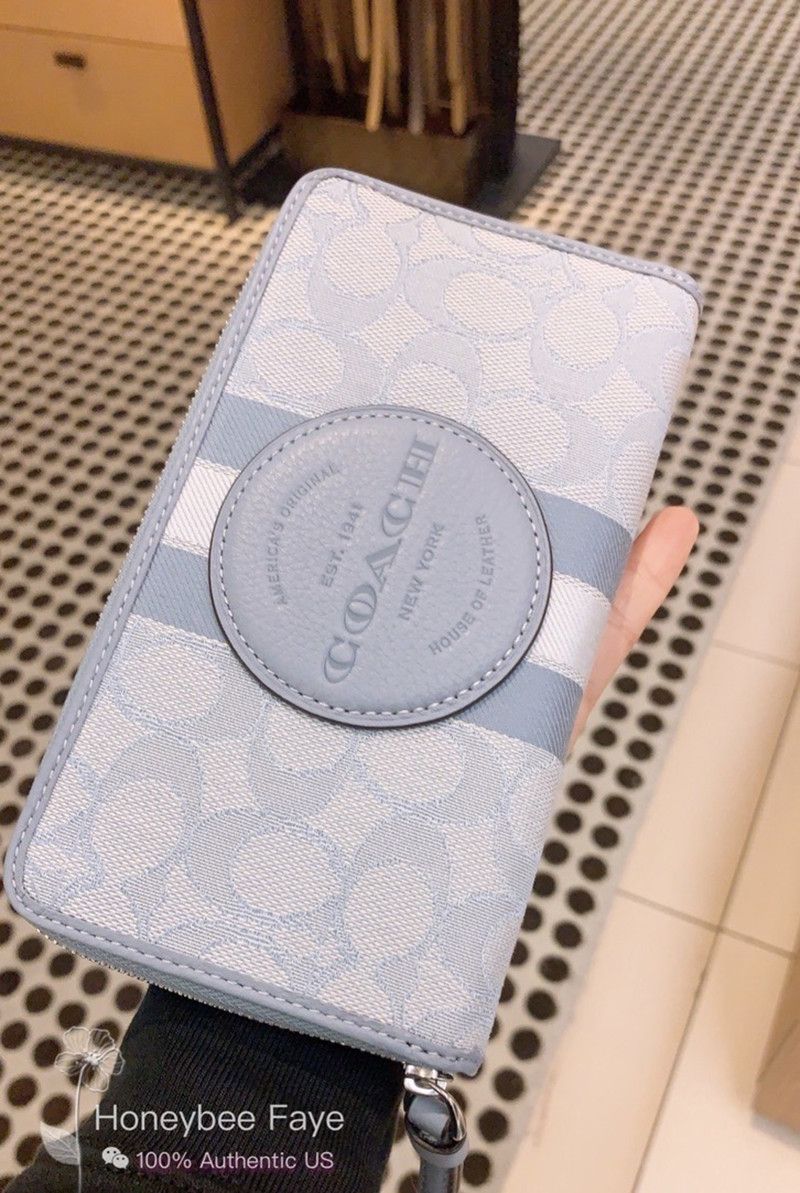 Coach Dempsey Large Phone Wallet In Signature Jacquard | Grailed