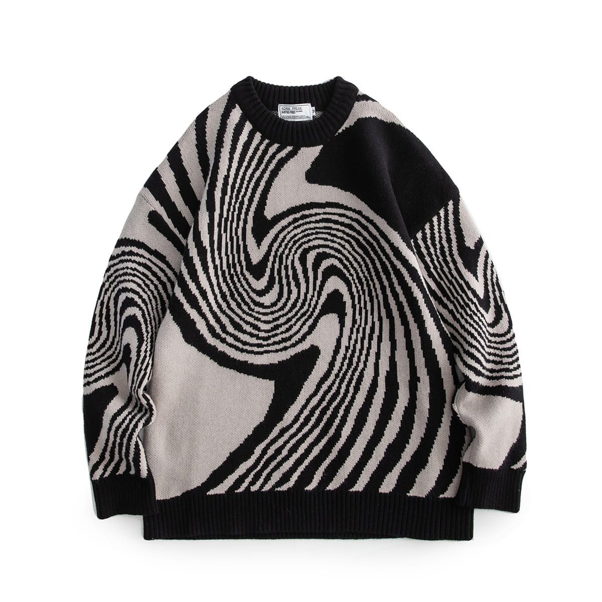 Archival Clothing × Japanese Brand × Vintage Abstract swirl sweater ...