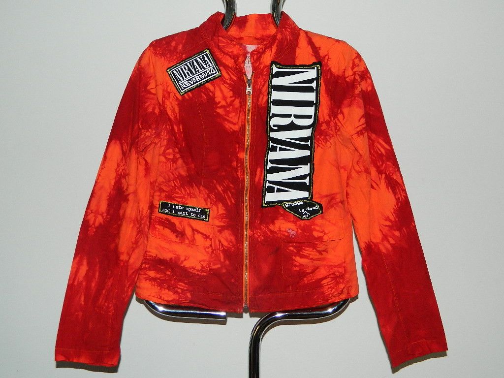 Band Tees × Custom Nirvana custom jacket | Grailed