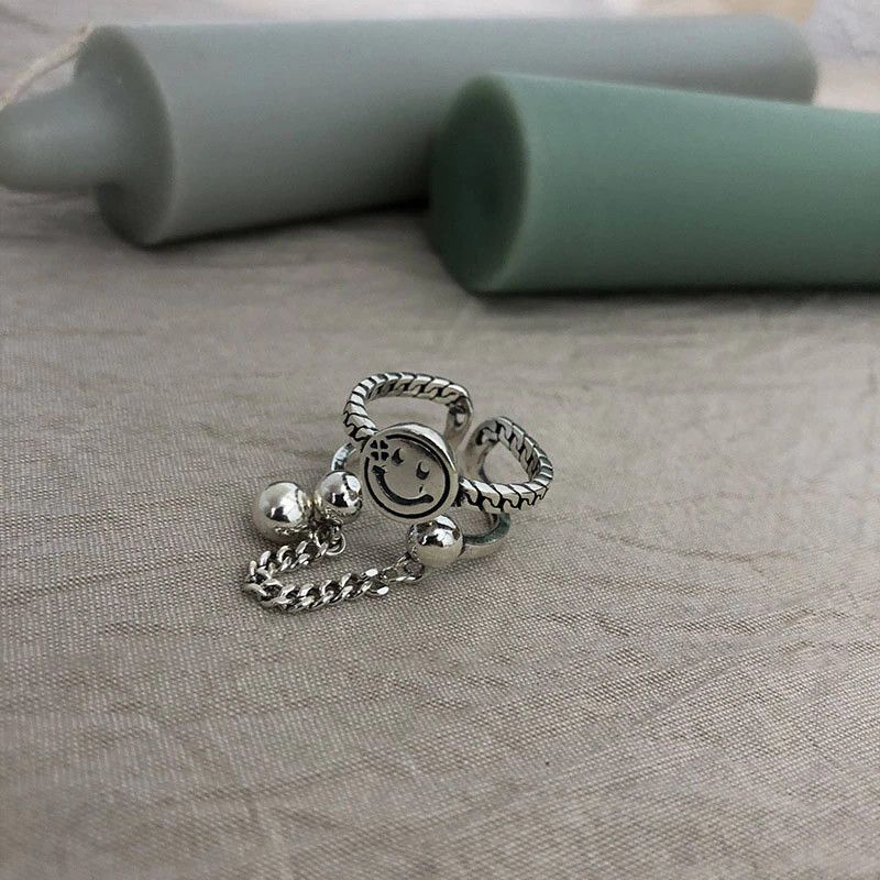 Designer × Streetwear Smiling Chain Ring🔥🔥🔥 | Grailed