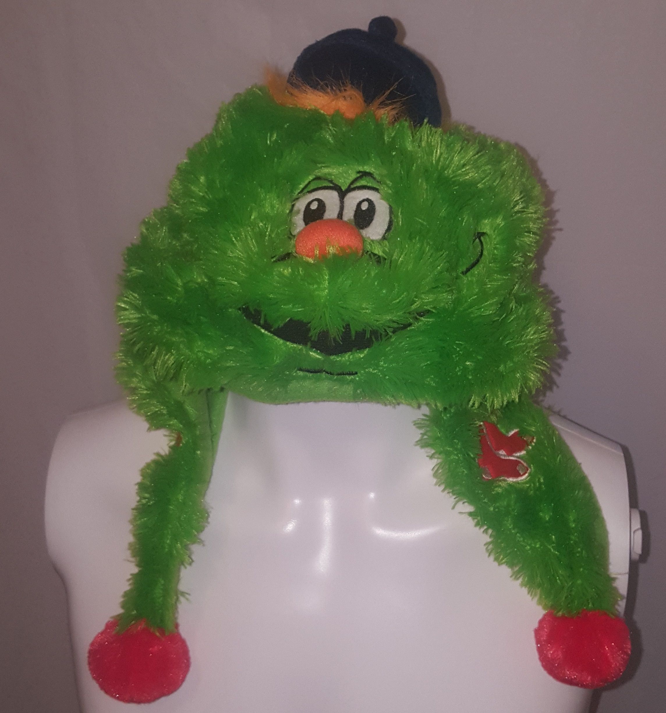 MLB Boston Red Sox Mascot Wally the Green Monster Plush Hat Cap | Grailed