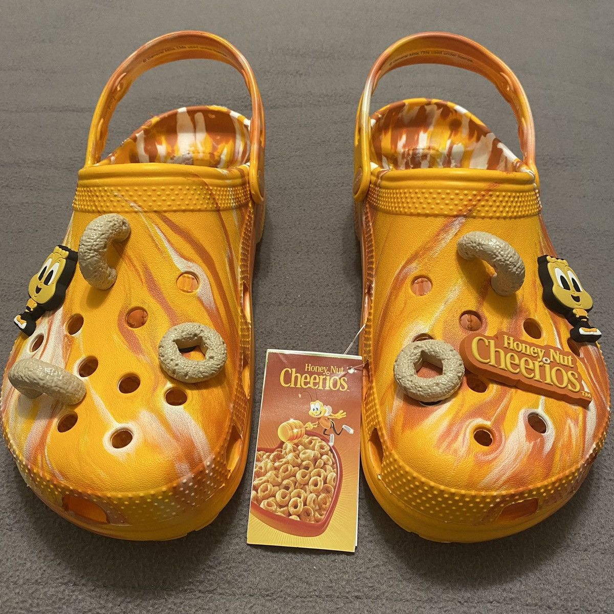 Crocs × Streetwear Honey Nut Cheerios X Crocs Classic Mens Size 8 NEW ...