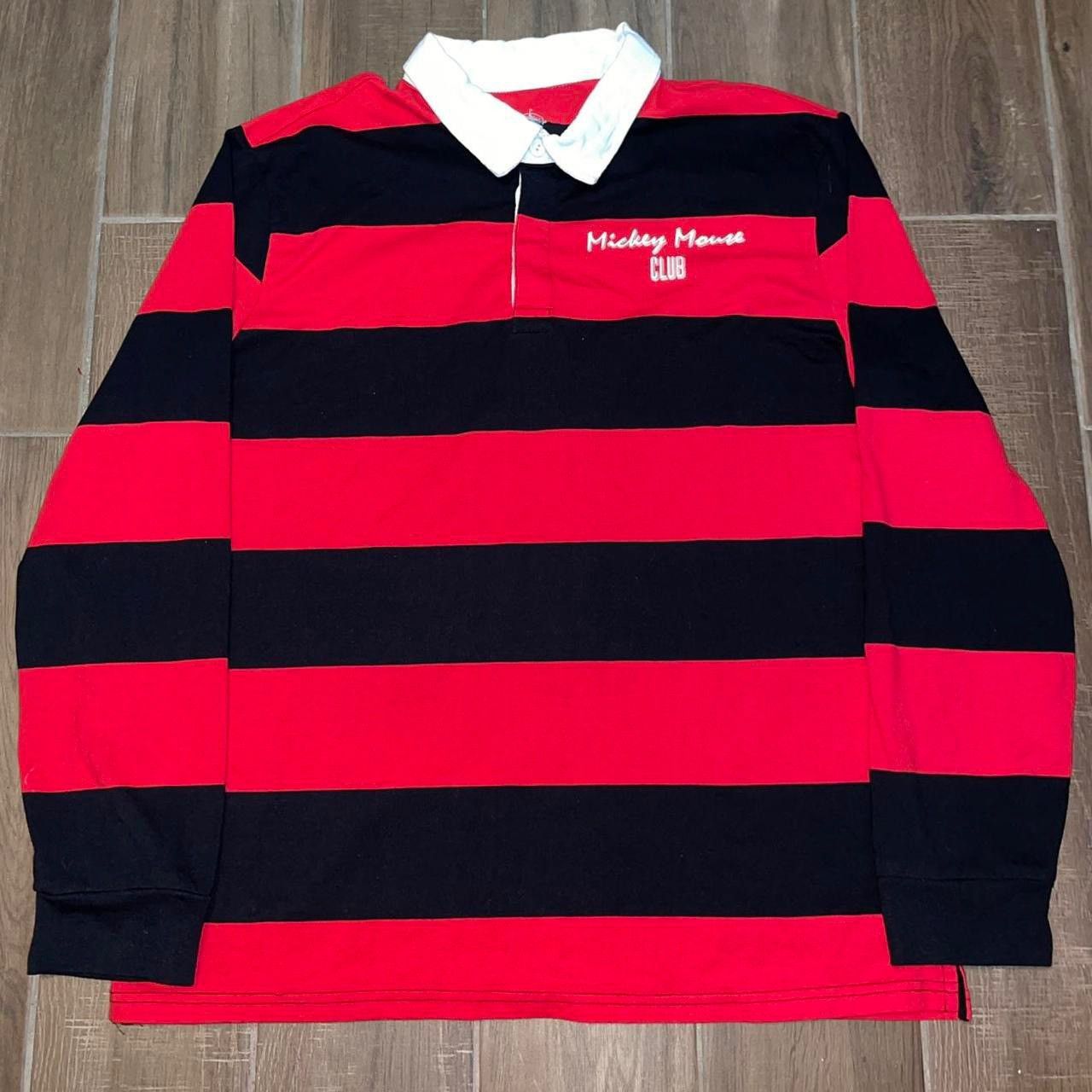 Vintage Disneyland parks Mickey Mouse Official Musketeers Rugby Polo ...