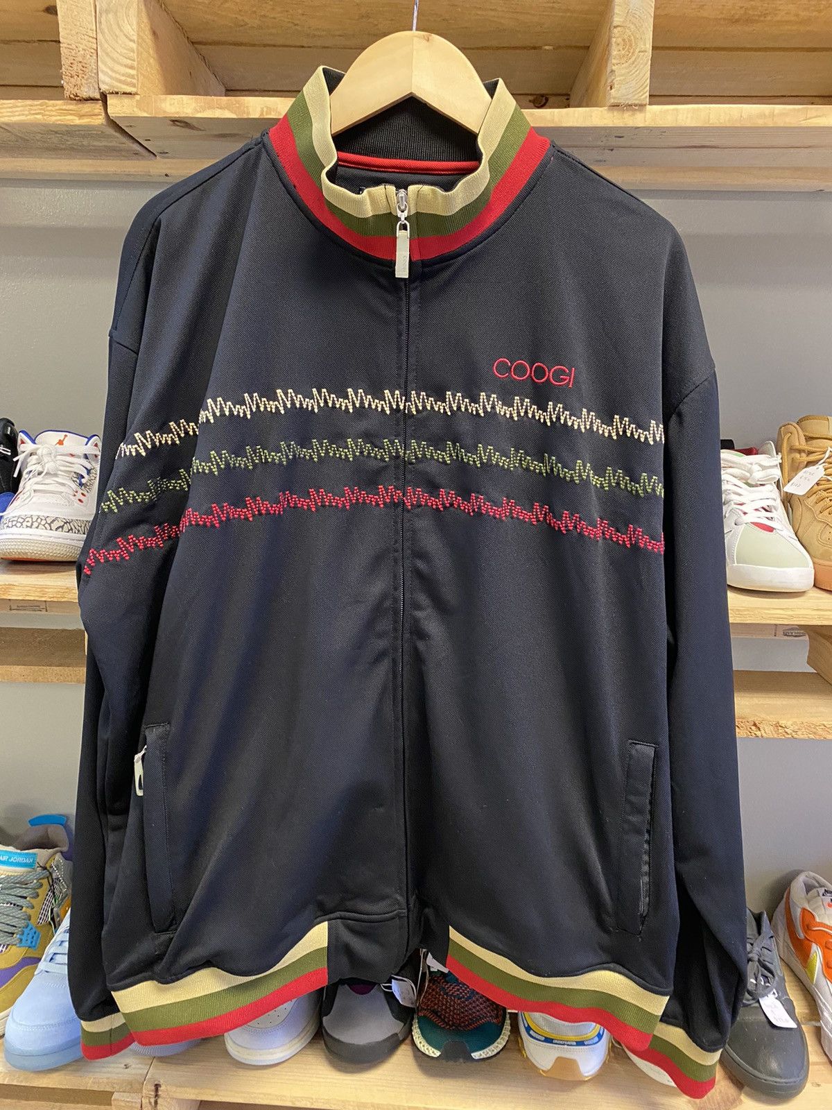 Coogi Coogi Zigzag Script Chest Logo Tracksuit Jacket | Grailed