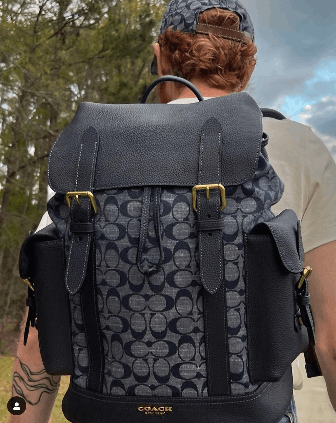 Coach Hudson Backpack In Signature Chambray | Grailed