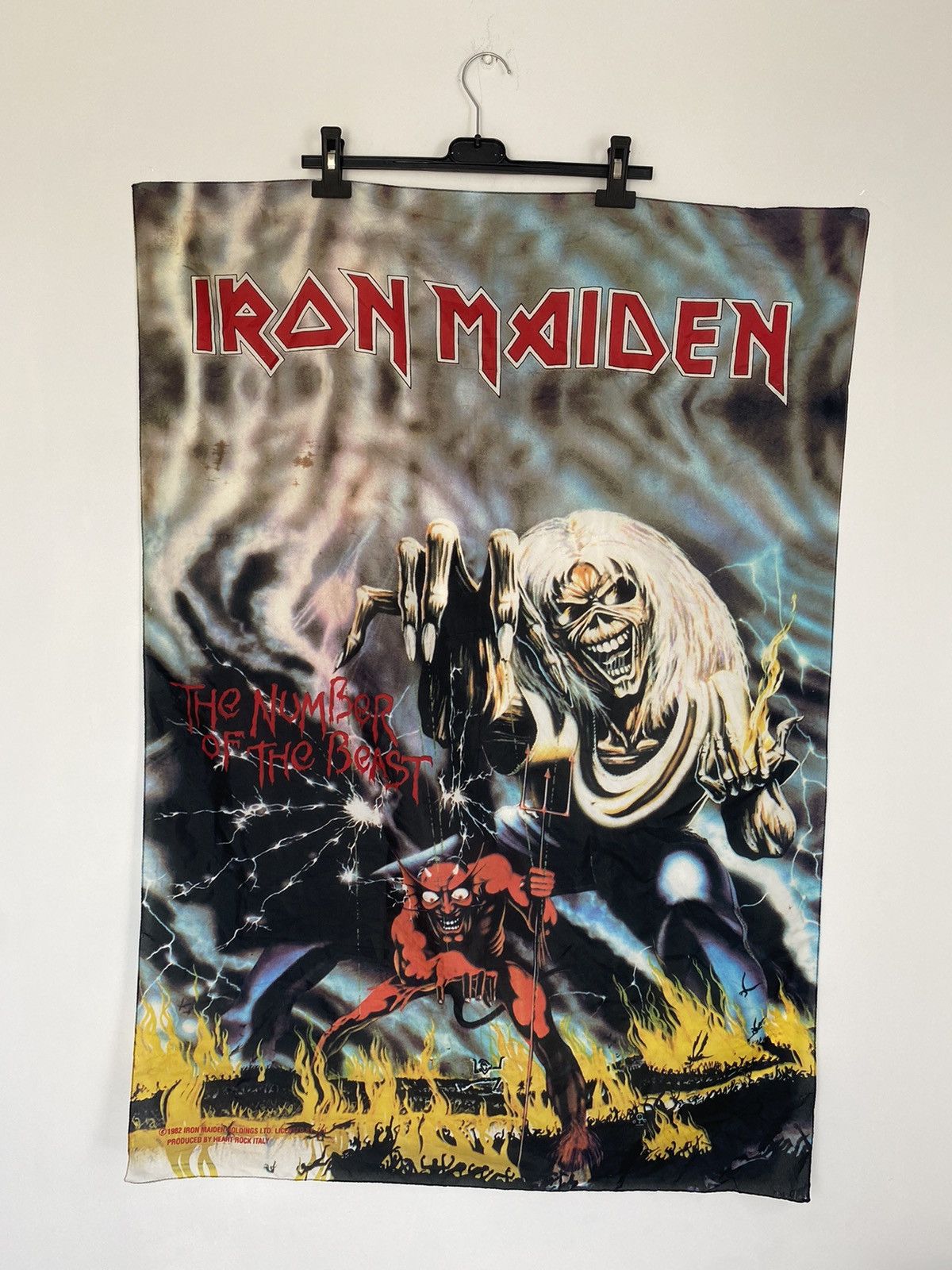Iron Maiden Iron Maiden 1982 Vintage Poster Handkerchief | Grailed