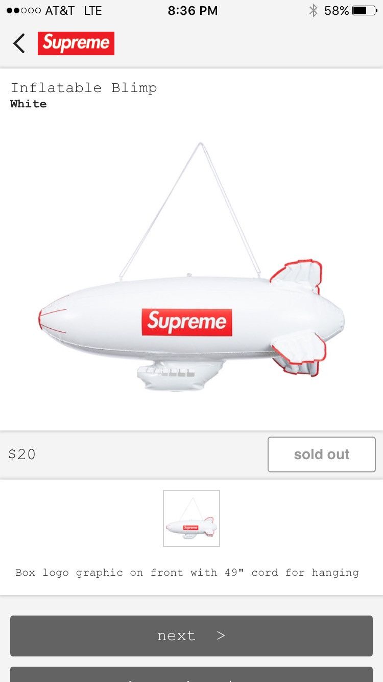 Supreme Supreme Blimp | Grailed